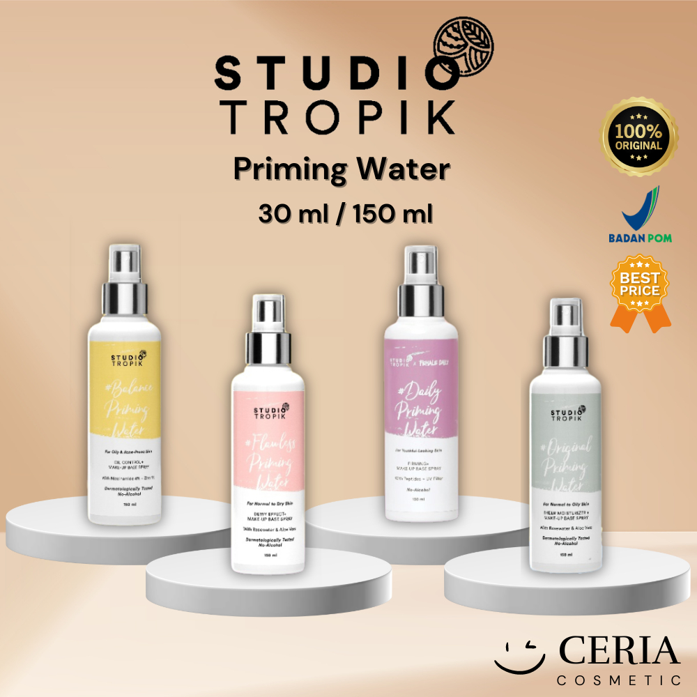 Jual Studio Tropik Priming Water Original, Balance, Flawless, Daily | Make Up Base Spray ...