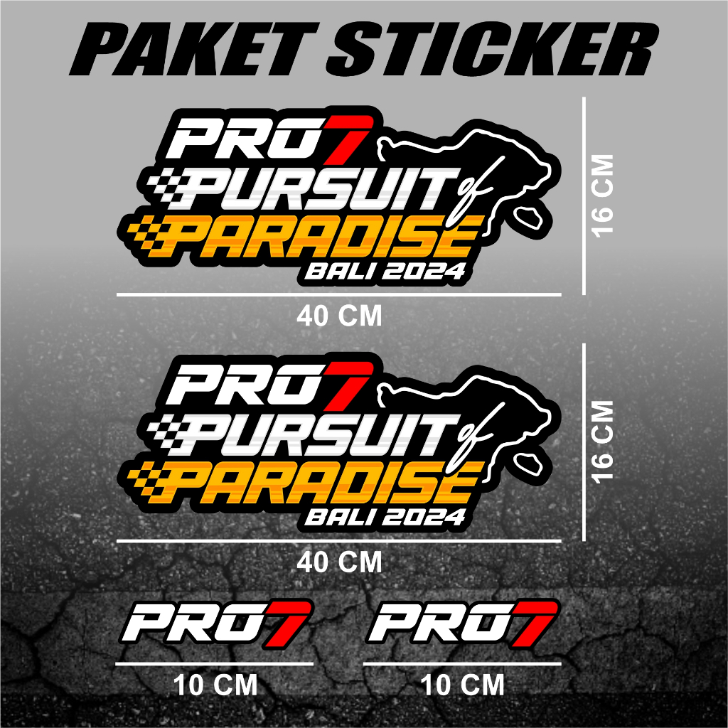Jual Sticker Pro7 Pursuit Paradise Diesel War 2024 Bali Ukuran Besar ...
