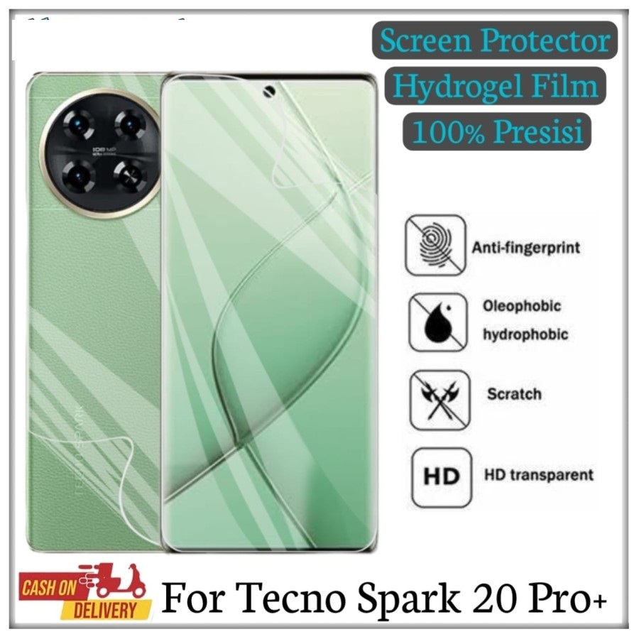 Jual TECNO SPARK 20 PRO SPARK 20 PRO + SPARK 20C SPARK 20 NFC HYDROGEL FULLSET DEPAN BELAKANG ...