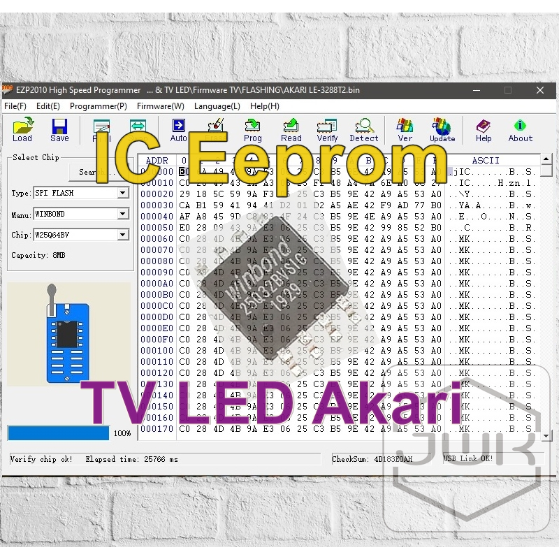 Jual IC Eeprom plus Firmware TV Akari Siap Pakai | Shopee Indonesia