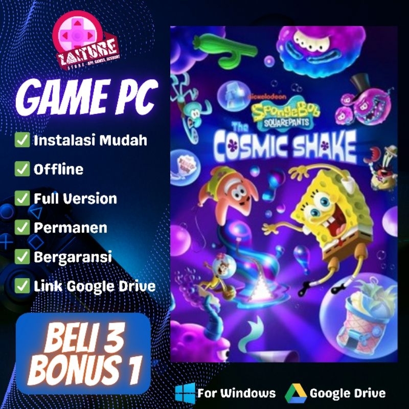 Jual SpongeBob SquarePants The Cosmic Shake (GAME PC Adventure ...