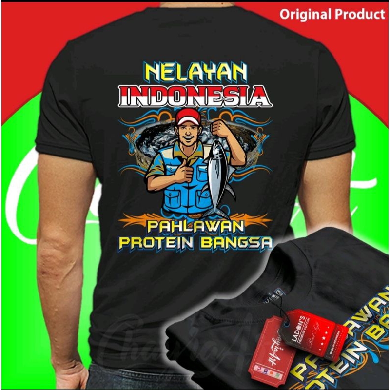 Jual KAOS NELAYAN INDONESIA PAHLAWAN PROTEIN BANGSA | Shopee Indonesia