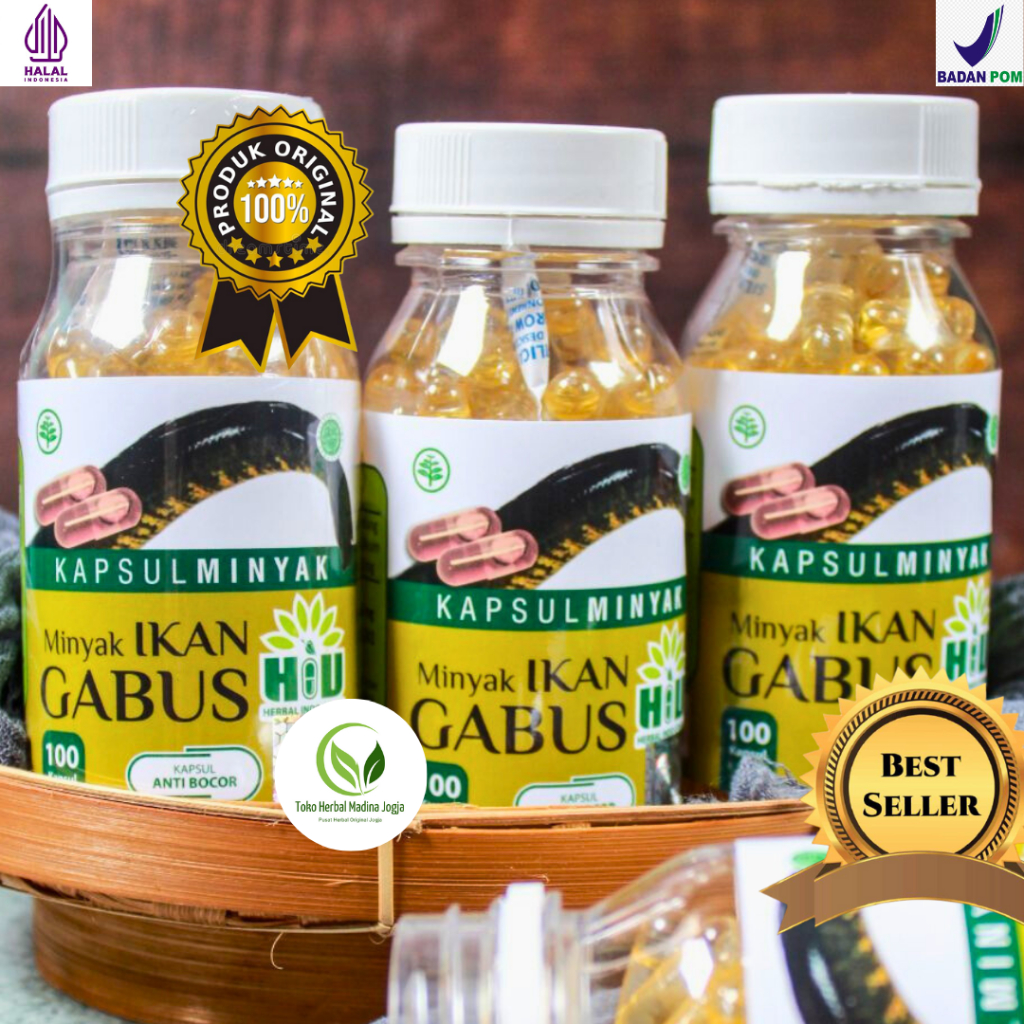 Jual Kapsul Minyak Ikan Gabus Original Asli Pengering Luka Pasca Operasi Bisa Kirim Instant ...