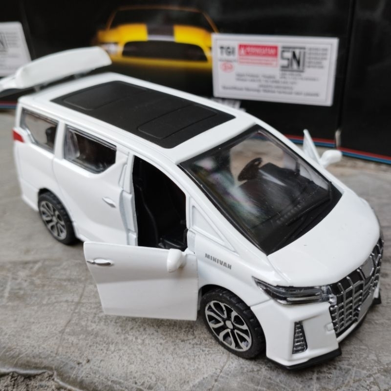 Jual Die Cast Mobil Alphard Mainan Mobil Miniatur Bahan Metal Alloy ...