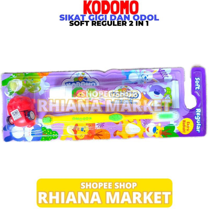 Jual Sikat Gigi Dan Odol Kodomo 2 In 1 Soft Reguler | Shopee Indonesia