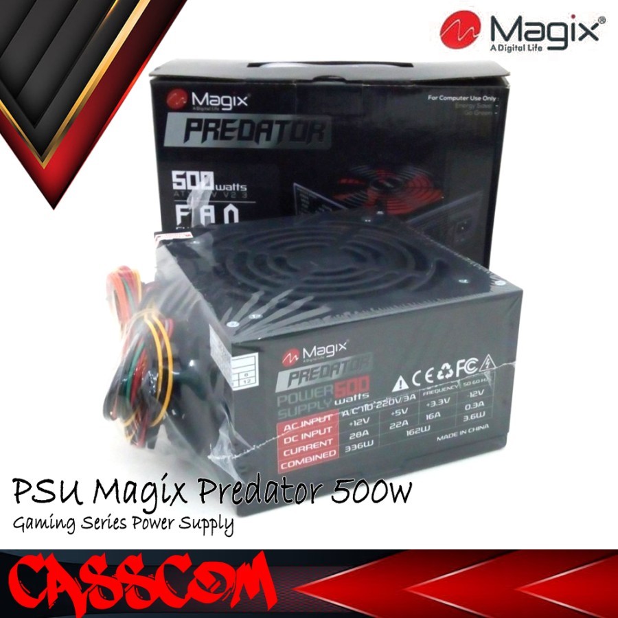 Jual PSU Magix Predator 500w Gaming Series Power Supply | Shopee Indonesia