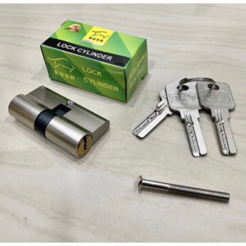 Jual RUSH BESAR CYLINDER 3key Anak kunci pintu rumah besar cilinder rush cylinder silinder key ...
