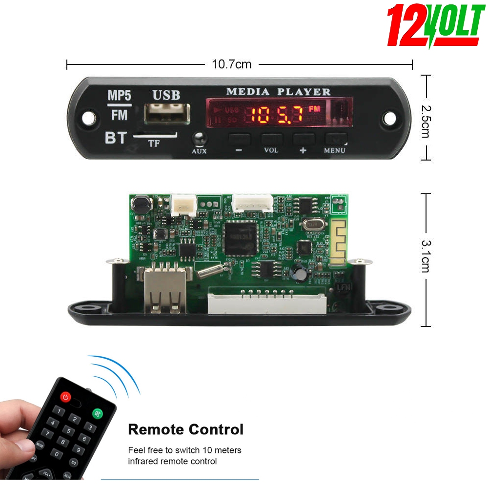 Jual MP5 modul Vidio Bluetooth 12V Splash Screen high quality | Shopee ...