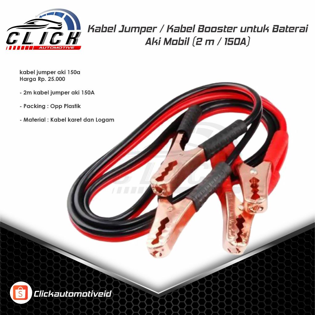Jual Kabel Jumper Aki Mobil Motor / Kabel Booster untuk Baterai Aki ...