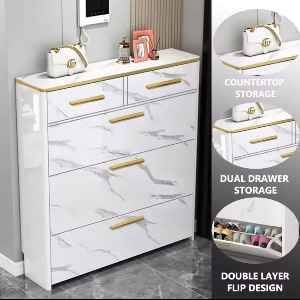 Jual Rak Sepatu Estetik Minimalis Kayu Kapasitas Besar / Rak Sepatu ...