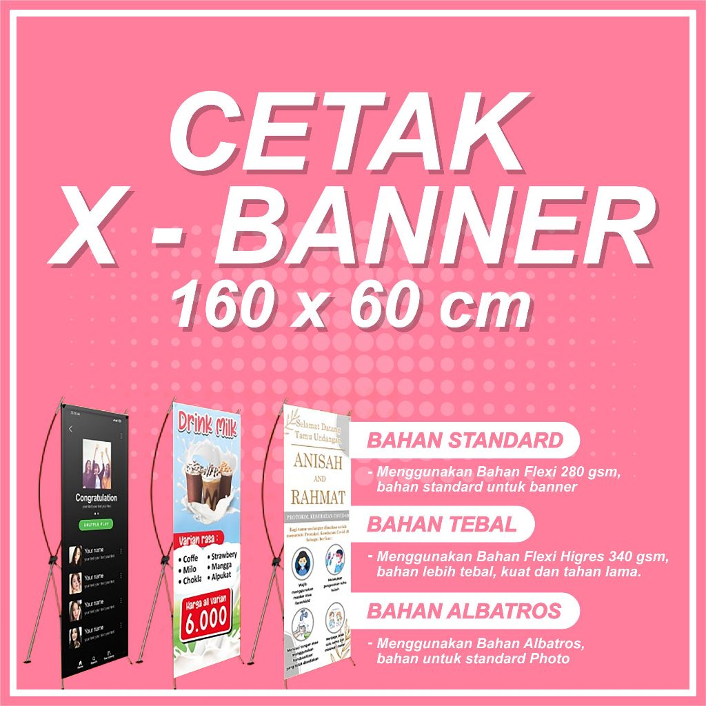 Jual PROMO Paket X Banner TERMURAH (X-Banner termasuk Rangka Penyangga ...
