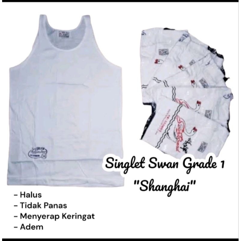 Jual Singlet Kaos Dalam Singlet Pria Swan Brand Grade ORI ( Grade 1 ...