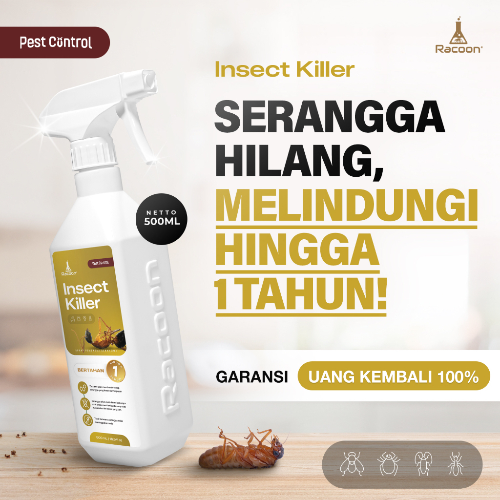 Jual Insect Killer Spray RACOON / Spray Anti Kecoa & Semut Basmi ...