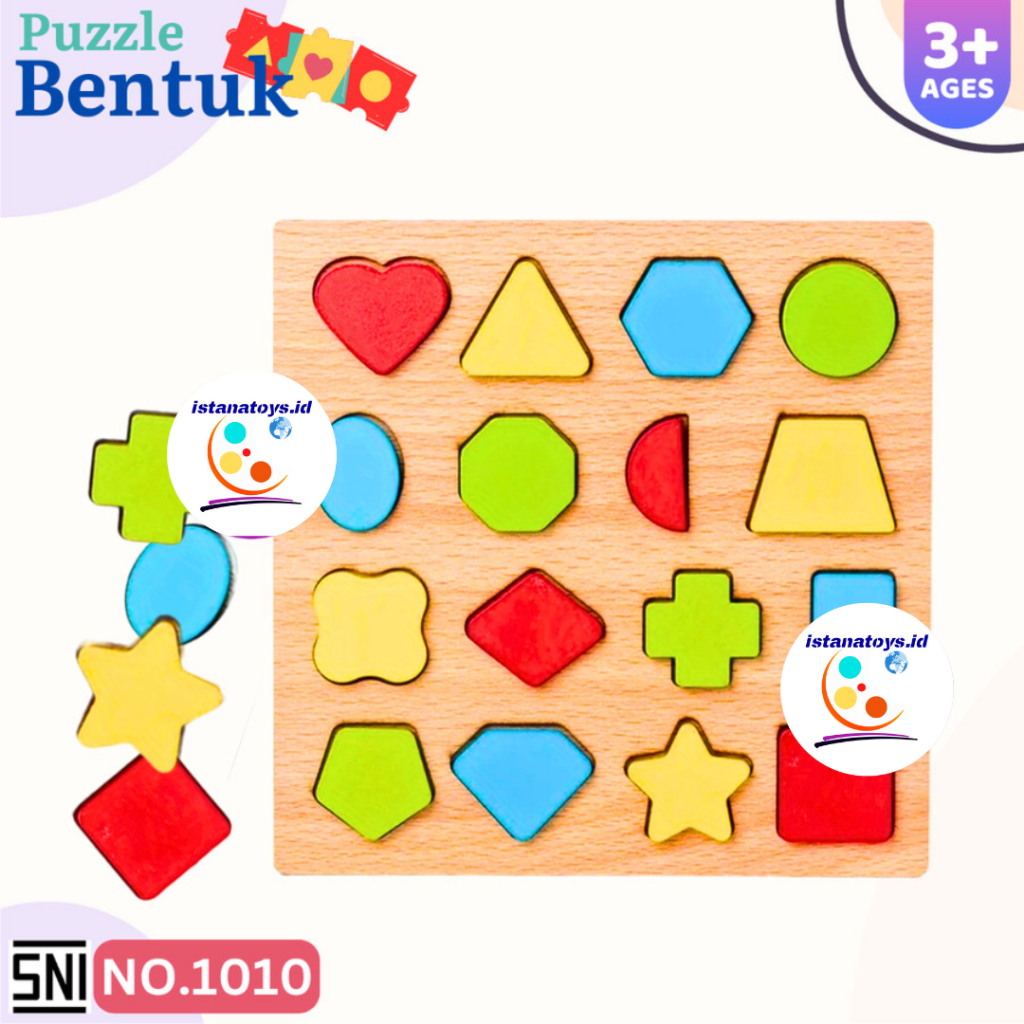 Jual ID Mainan Puzzle Papan Kayu Bentuk Warna No.1010 | Shopee Indonesia
