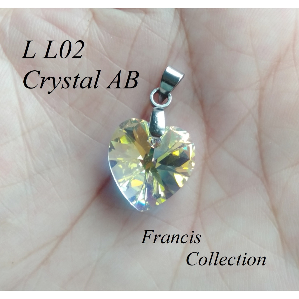 Jual L L04. Liontin / Pendant Swarovski asli Model Love Ukuran 28mm ...