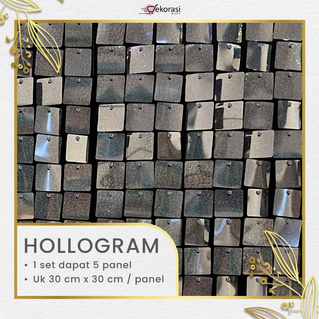 Jual 5 PANEL TERMURAH Square Sequin Tile Backdrop / Sequin Backdrop ...