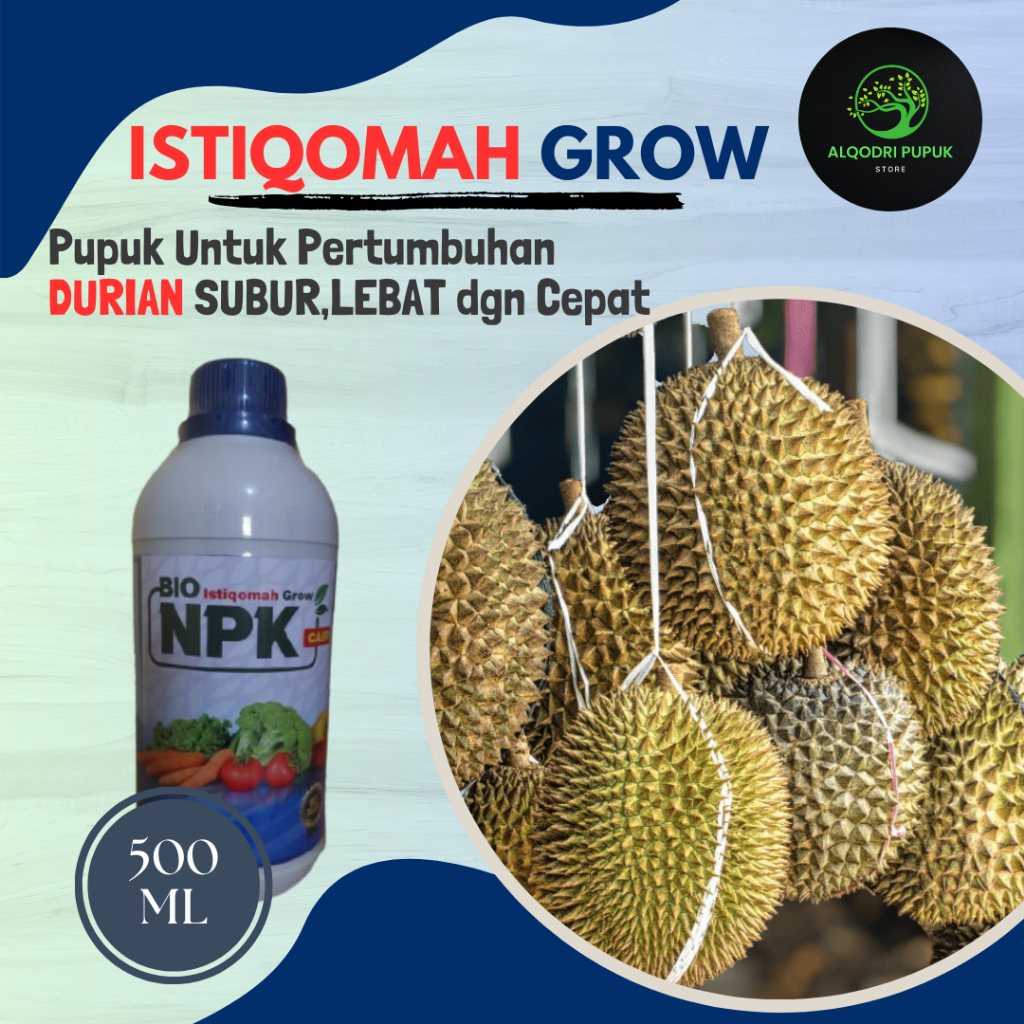 Jual Pupuk Booster Pelebat Buah Durian Ampuh ISTIQOMAH GROW 500ml Obat pelebat buah durian ...