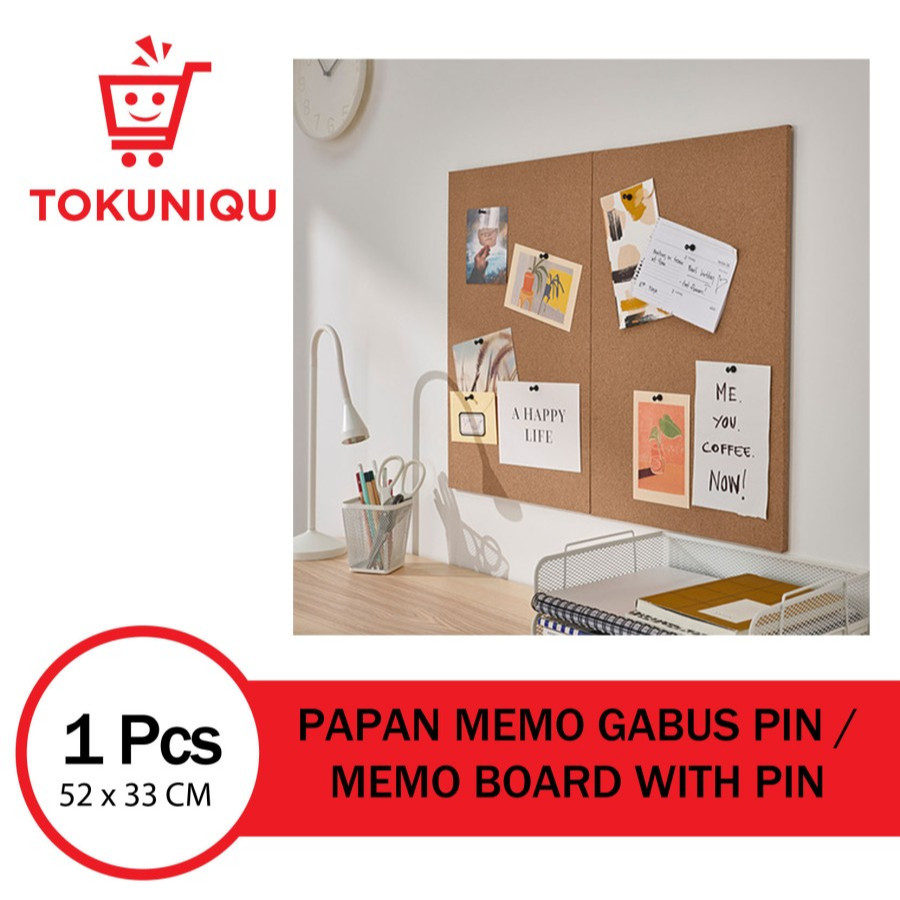 Jual Papan Memo Gabus Dengan Pin Tempel Memo Board Cork Board SVNS ...