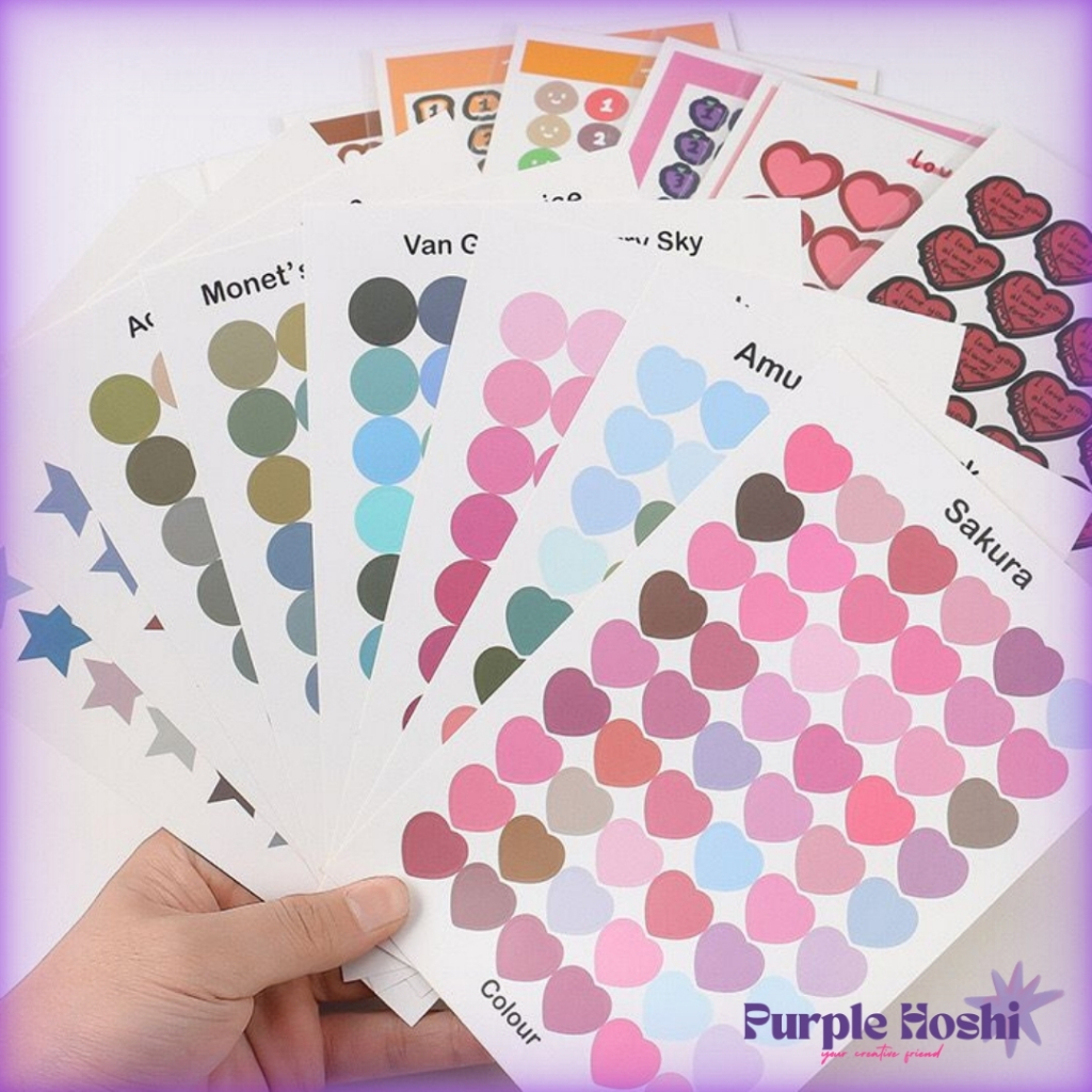Jual Purple Hoshi 1 Lembar Sticker Hias Deco DIY Stiker Buku Jurnal ...