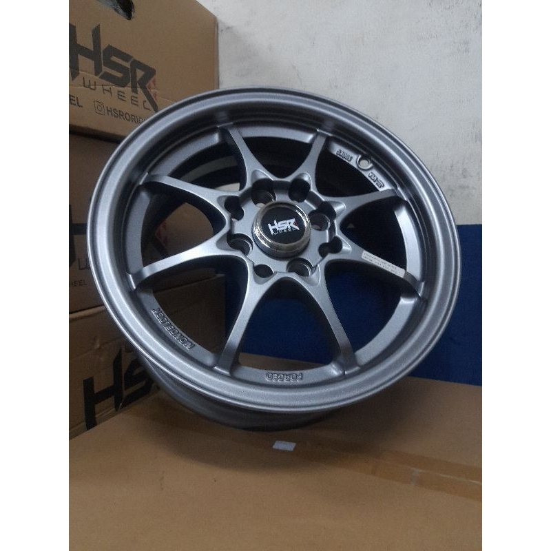 Jual VELG R14 MODEL CE28 RACING HSR HIROSHIMA RING 14 SEMI MATT GREY | Shopee Indonesia