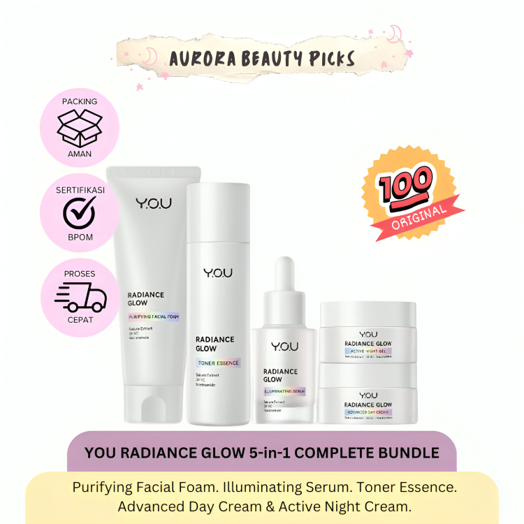 Jual YOU Radiance Glow Bundle 5-in-1 Complete, 3-in1 Glowing Routine ...