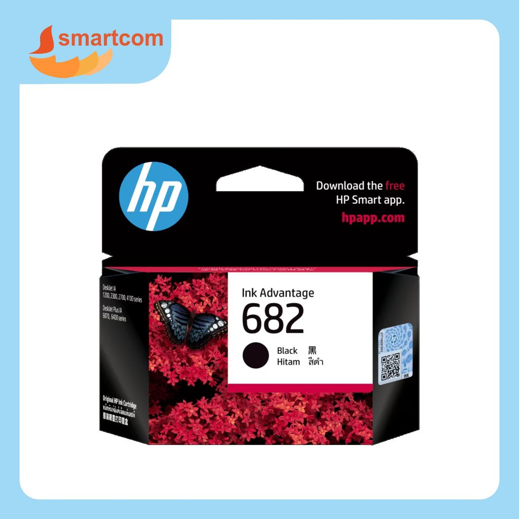 Jual CARTRIDGE HP 682 BLACK ORIGINAL - HITAM | Shopee Indonesia