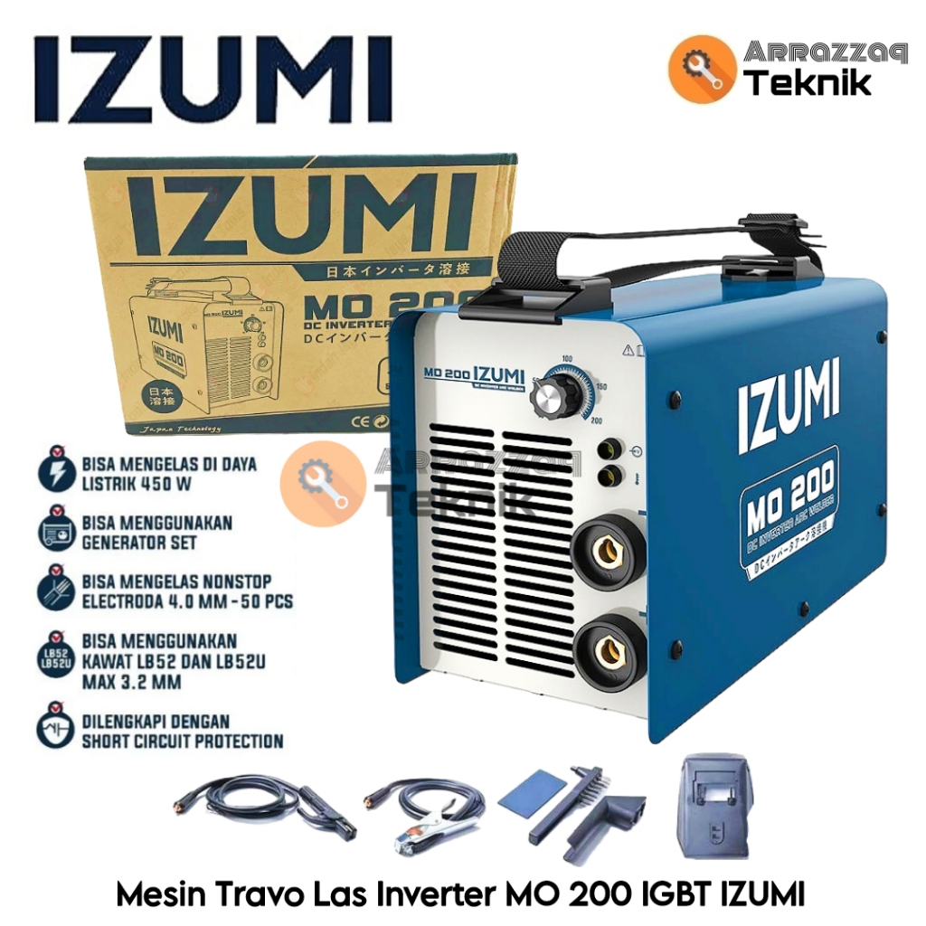 Jual Mesin Travo Las Inverter IZUMI MO 200 IGBT / Trafo Las Listrik Izumi | Shopee Indonesia