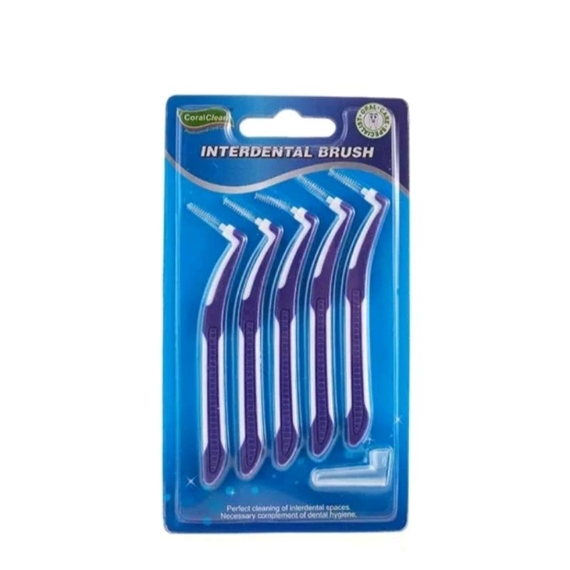 Jual Interdental Brush / Sikat Sela Gigi / Sikat Ortho Behel Coral 5 ...
