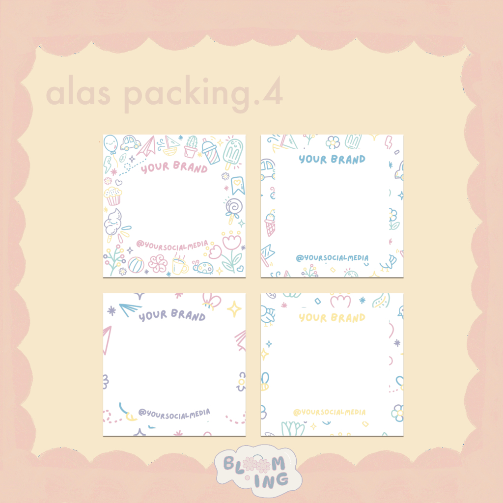 Jual Vol.4| Alas packing gelang/cincin/aksesoris| cute pastel series ...