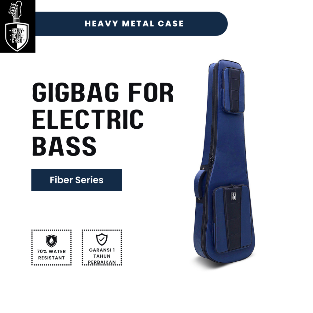 Jual Heavy Metal Case - Gigbag Bass Elektrik - Fiber Series Biru ...
