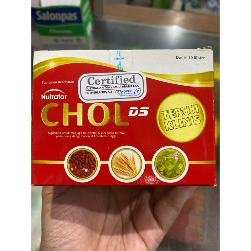 Jual NUTRAFOR CHOL DS 1lembar/ Suplement kolesterol dan LDL / Obat ...