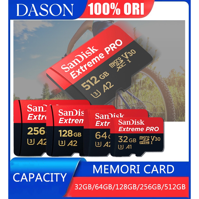 Jual Kartu Memori 32GB/64GB/128GB/256GB/512GB HP Memory Card Class 10 ...