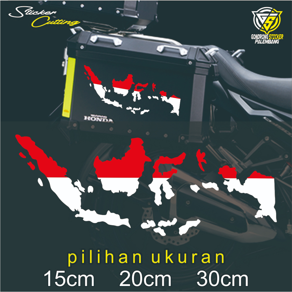Jual Sticker Cutting PETA INDONESIA Box Touring, Stiker Peta Pulau ...