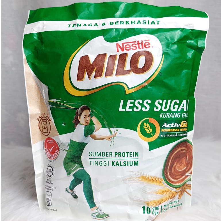 Jual Milo Less Sugar Malaysia 100% Original Isi 10 Stik | Shopee Indonesia