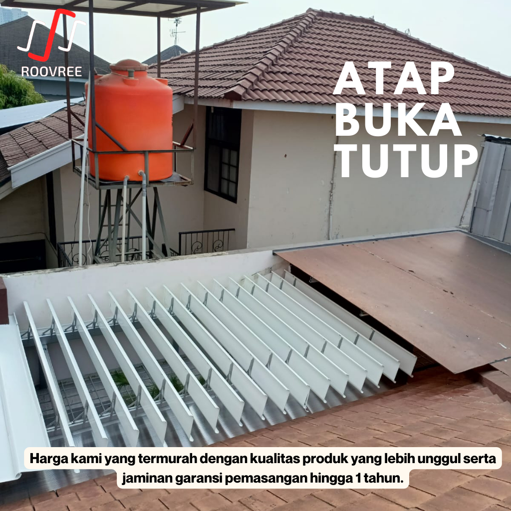 Jual Atap Rumah Alumunium Buka Tutup Lovera Roovree | Shopee Indonesia