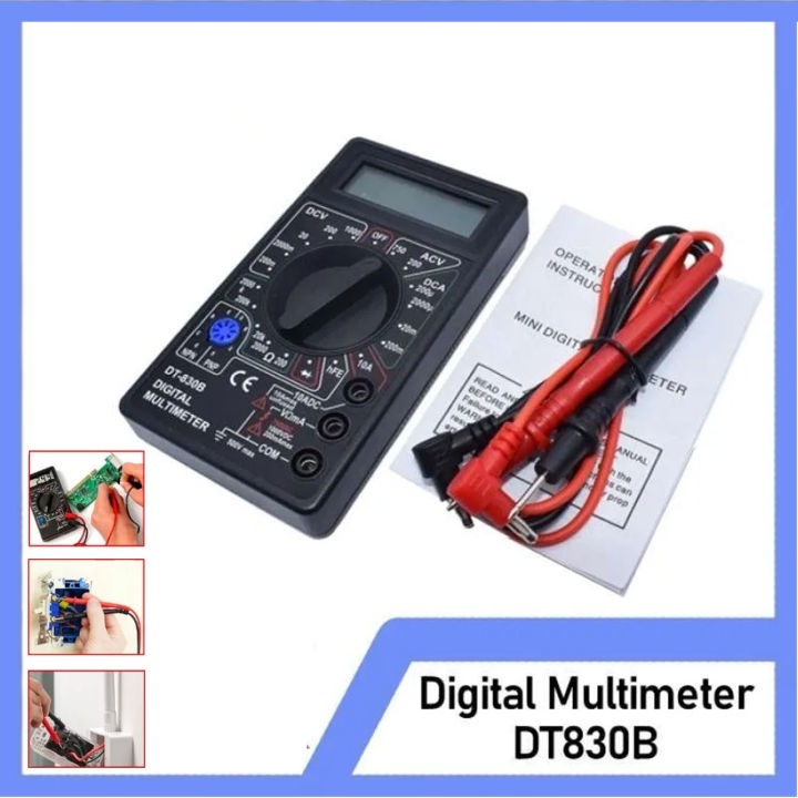 Jual IDEKU Digital Multitester Avometer DT-830B DT830B Mini Digital ...
