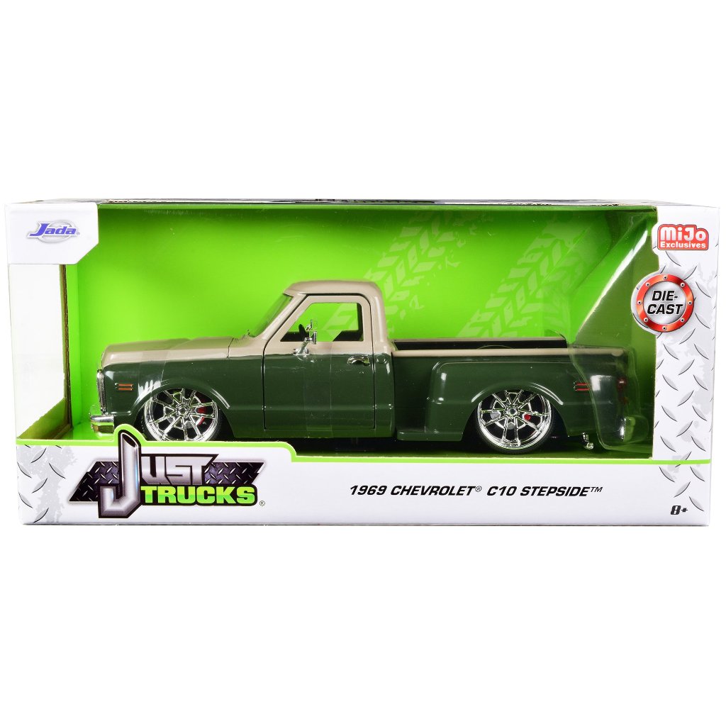Jual JADA 1/24 1969 Chevrolet C10 Stepside Custom ( Two-Tone Green ...