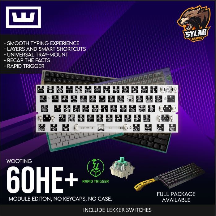 Jual Wooting 60HE+ Module with Lekker Switches Rapid Trigger | Shopee ...