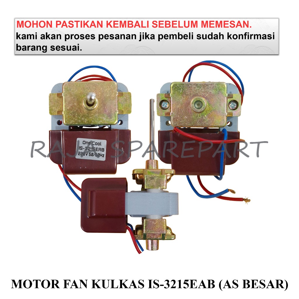Jual MFK3251EAB FAN MOTOR KULKAS/DINAMO KULKAS/MOTOR FAN KULKAS IS ...