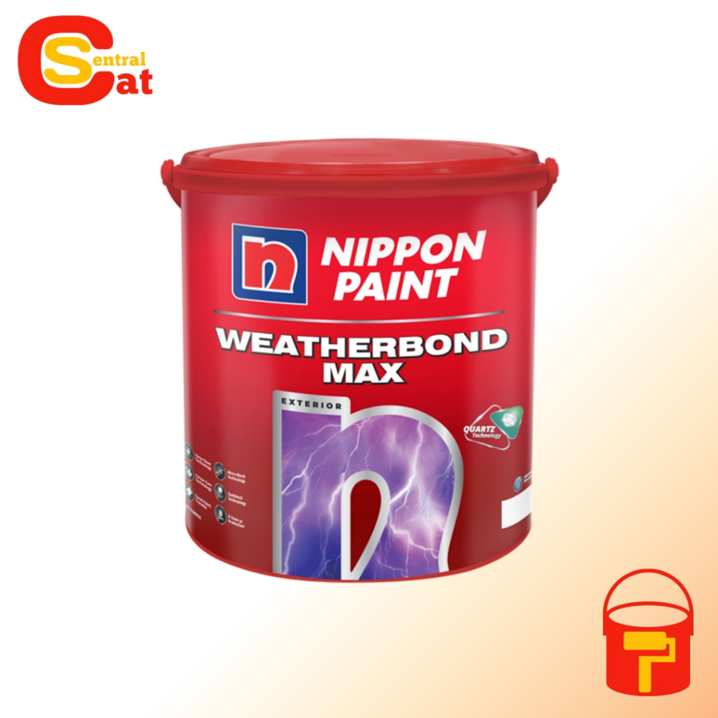 Jual Nippon Paint Weatherbond Max 2,5 Liter - Galon / Cat Tembok ...