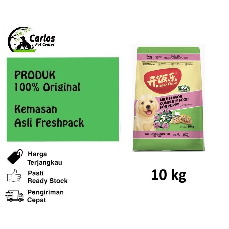 Jual Kitchen Flavor Tasty Milky Puppy Dog Food 10kg | Shopee Indonesia