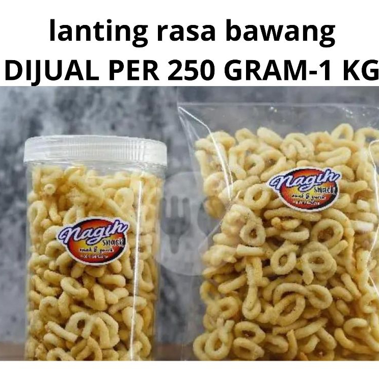 Jual 1kg lanting klanting purworejo/lanting singkong rasa bawang ...