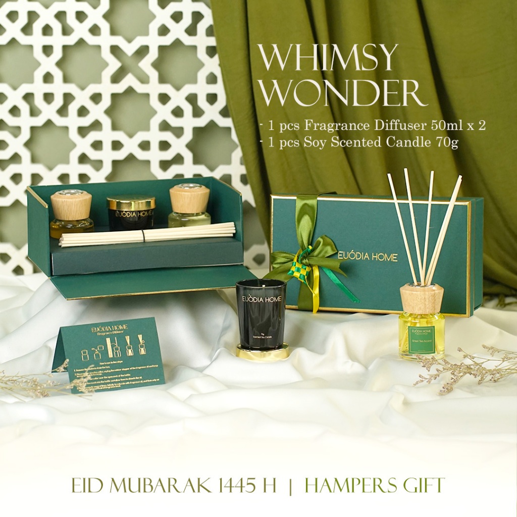 Jual Hampers Euodia Home Diffuser 50ml x 2 & Candle 70ml- Hampers ...