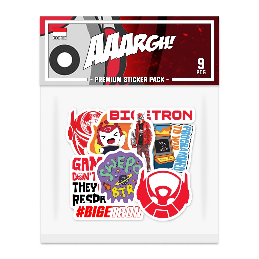 Jual Stiker BIGETRON Sticker Pack Vol. 1 (Starter Kit) | Shopee Indonesia