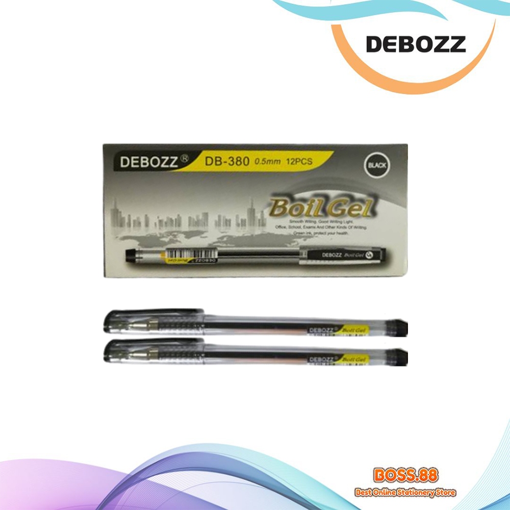 Jual GEL PEN DEBOZZ DB-380 (12 PCS) | Shopee Indonesia
