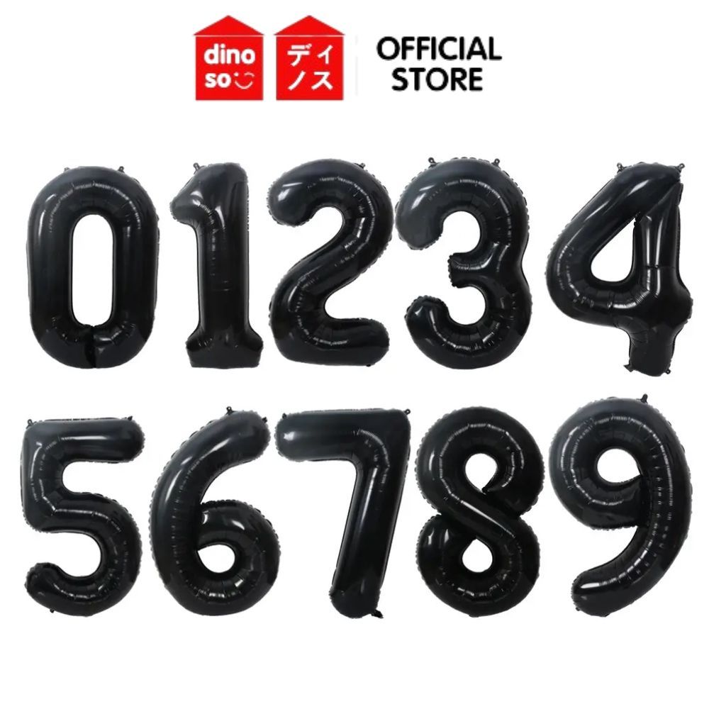 Jual Balon Foil Angka Large 0-9 Ukuran 32 Inch 1pcs Balon Angka Jumbo ...