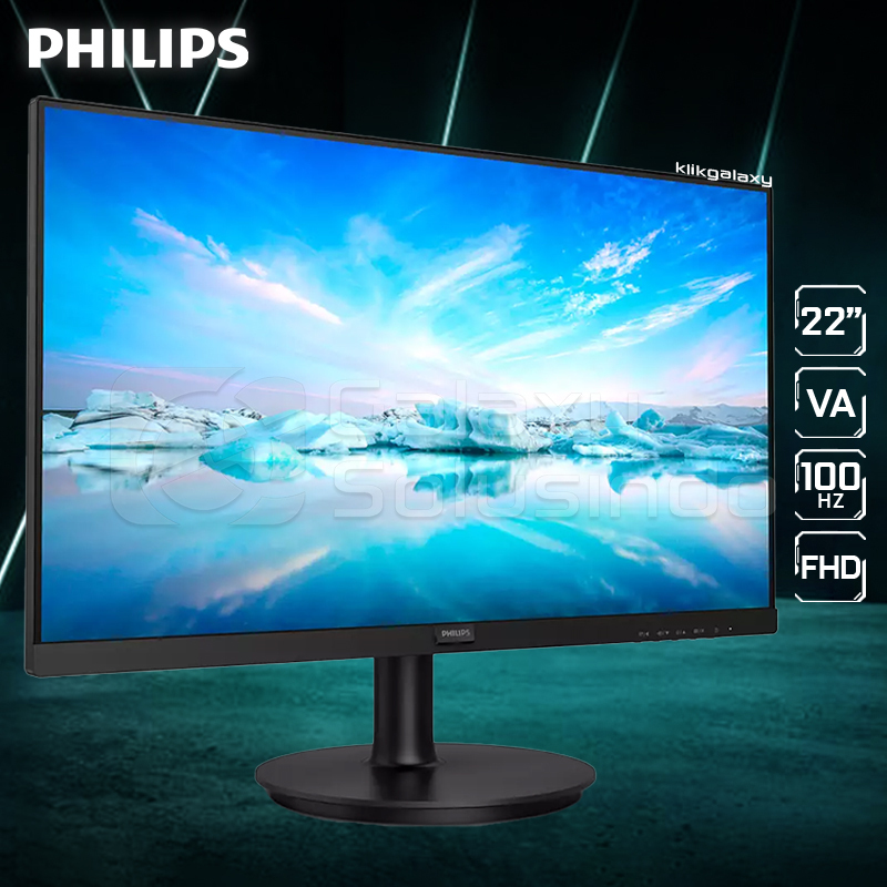 Jual Philips 221V8LB/70 22 Inch VA 100Hz FHD HDMI Monitor | Shopee ...