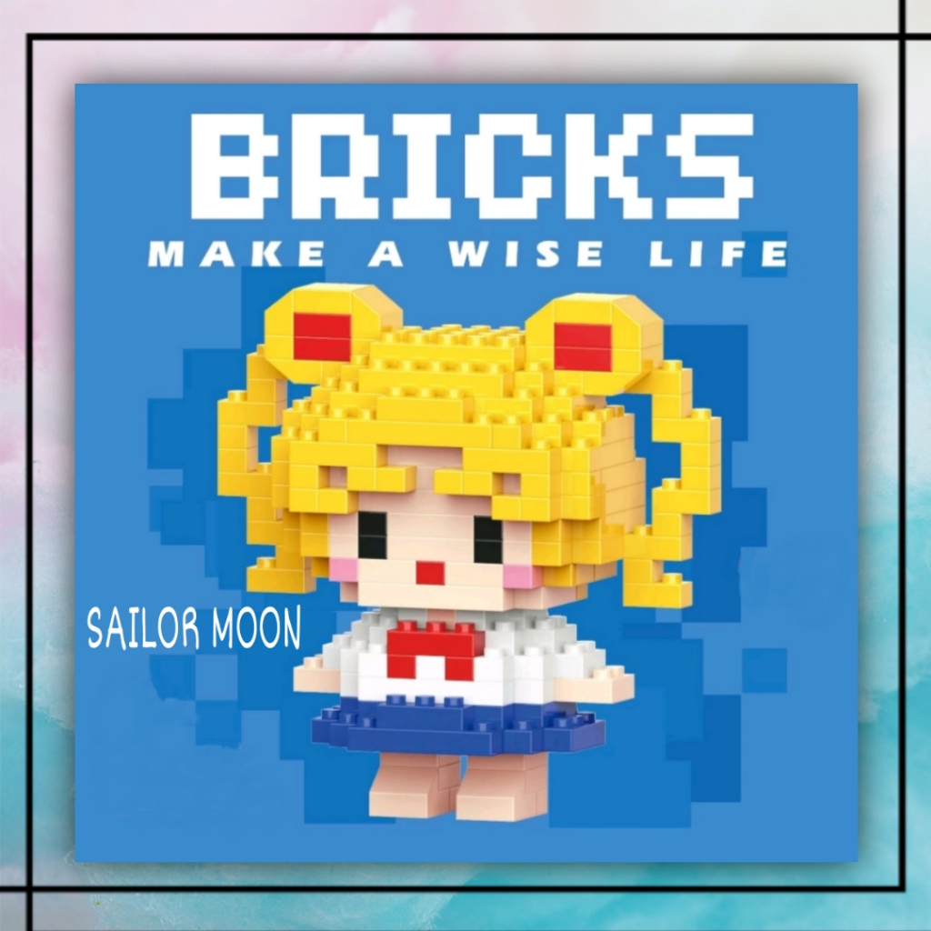 Jual Bricks Karakter Nano Block Model Karakter Mini Building Block ...