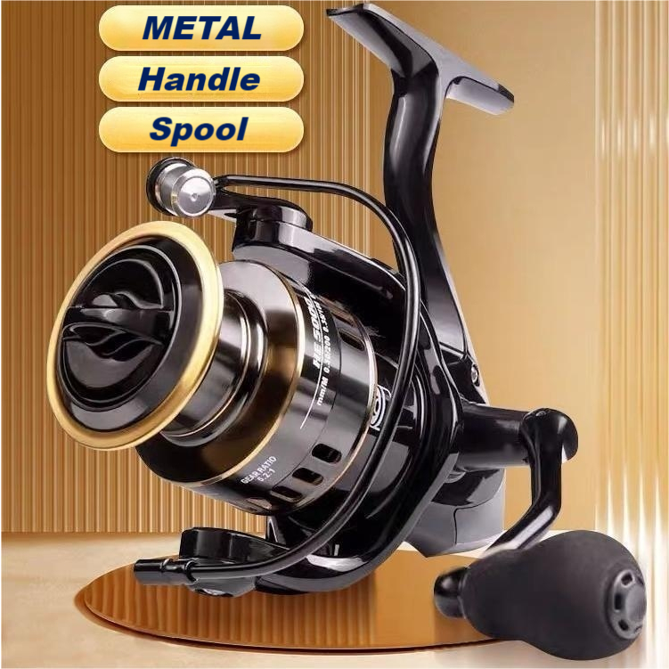 Jual Fishing Reel HE500-7000 Series Beban Drag 5.2:1 Ratio Gear Roda ...