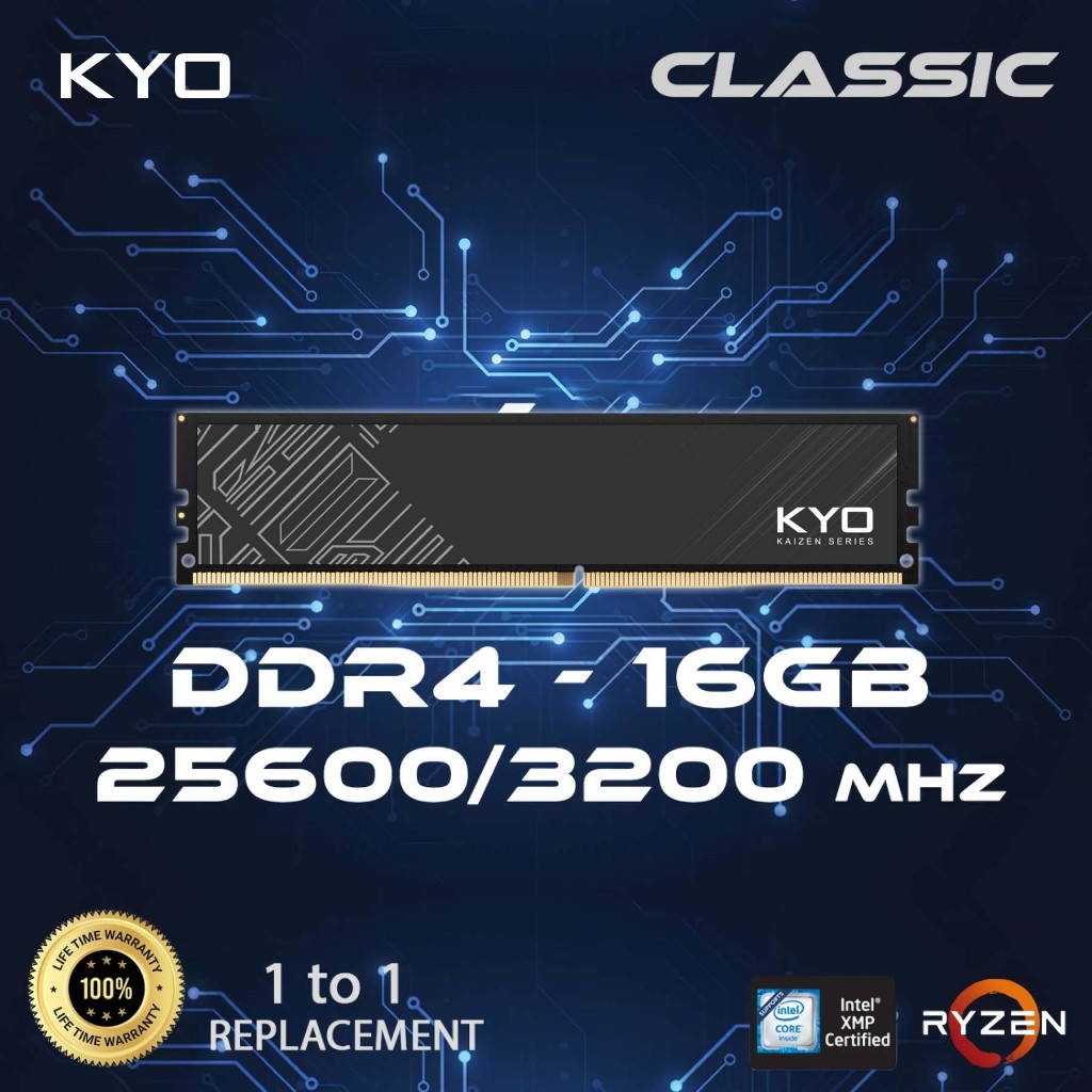 Jual RAM PC KAIZEN DDR4 16GB PC 25600 / 3200 MHz RAM KOMPUTER 1.2v 16GB ...
